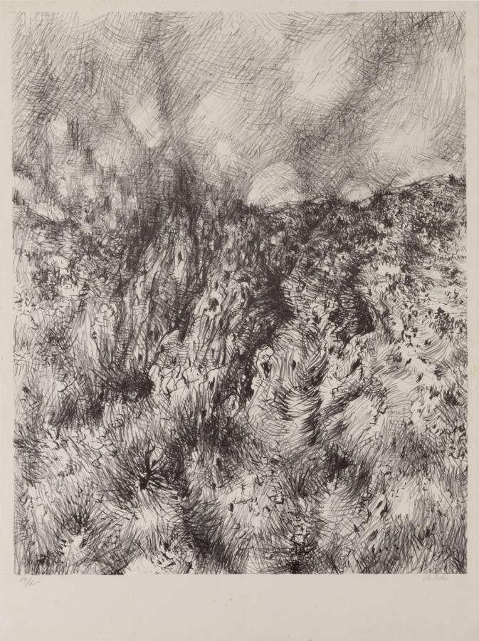 Anna Ticho – Mountains of Jerusalem – Bineth Art Gallery